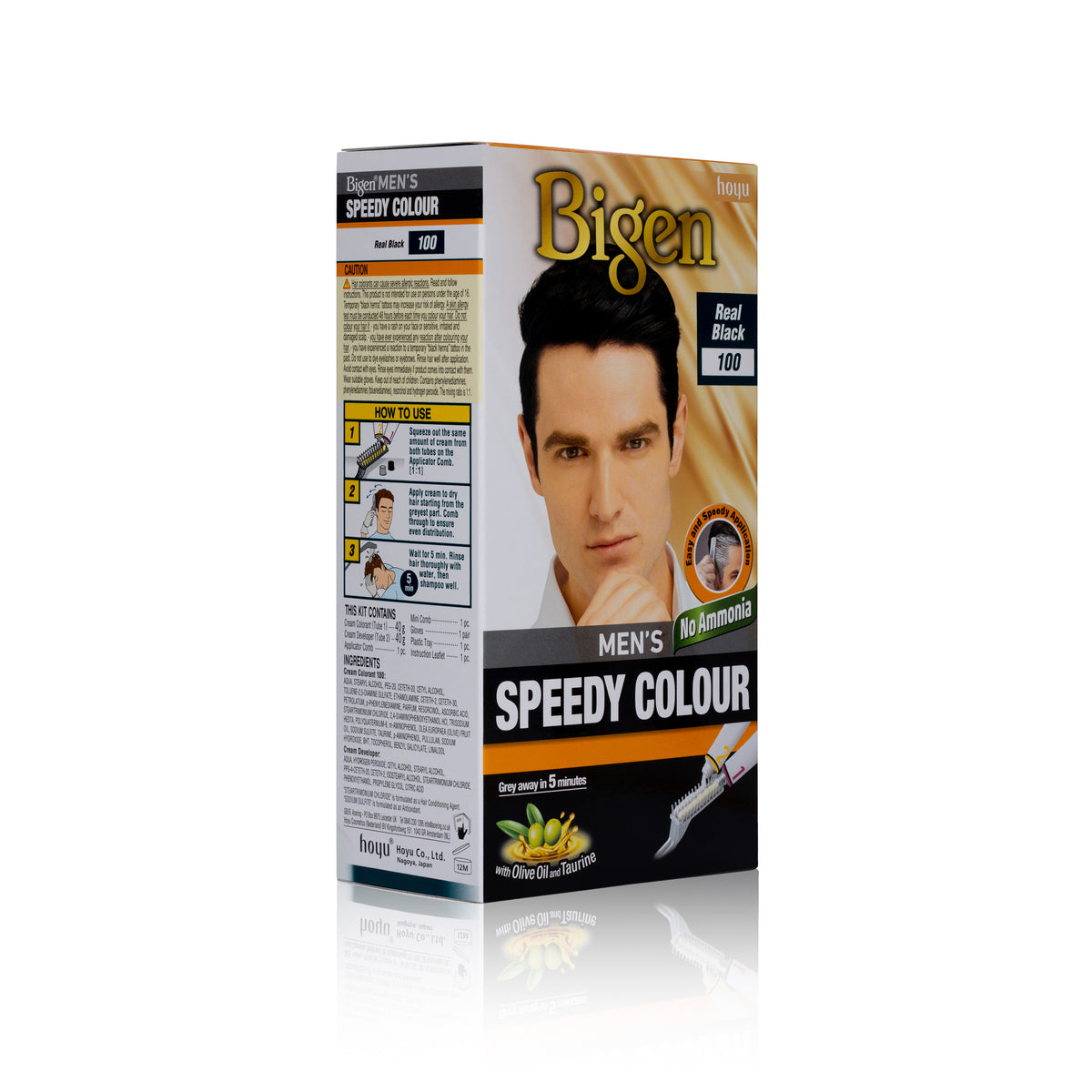 Bigen Men’s Speedy Colour - 100 - Real Black | Bigen | Bigen – Bigen-shop